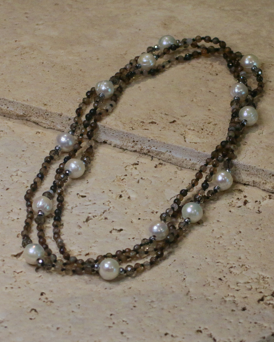 Beaded Freshwater Pearl Long Necklace – Pearls & Boheme